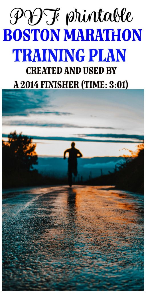 Boston Marathon Training Plan - Whimsical September