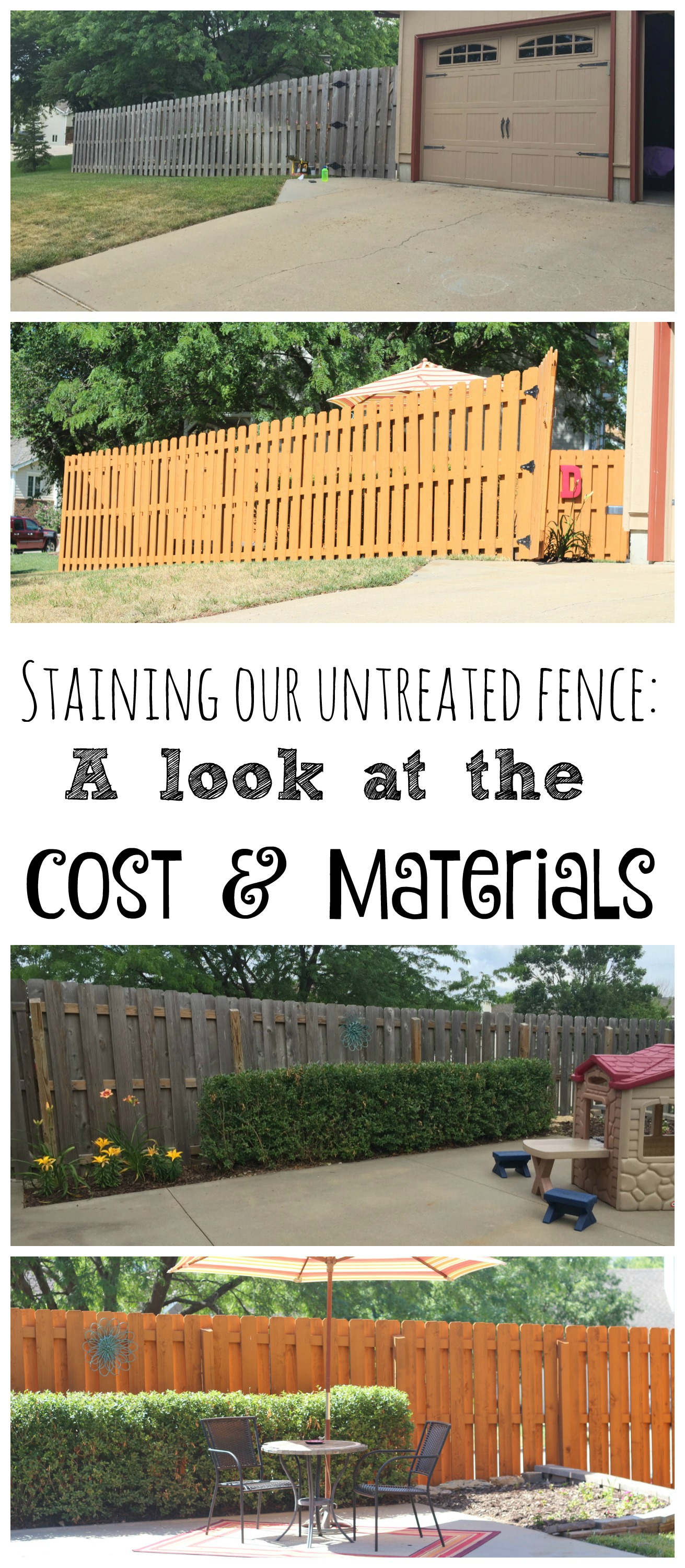 How To Stain a Fence - Whimsical September