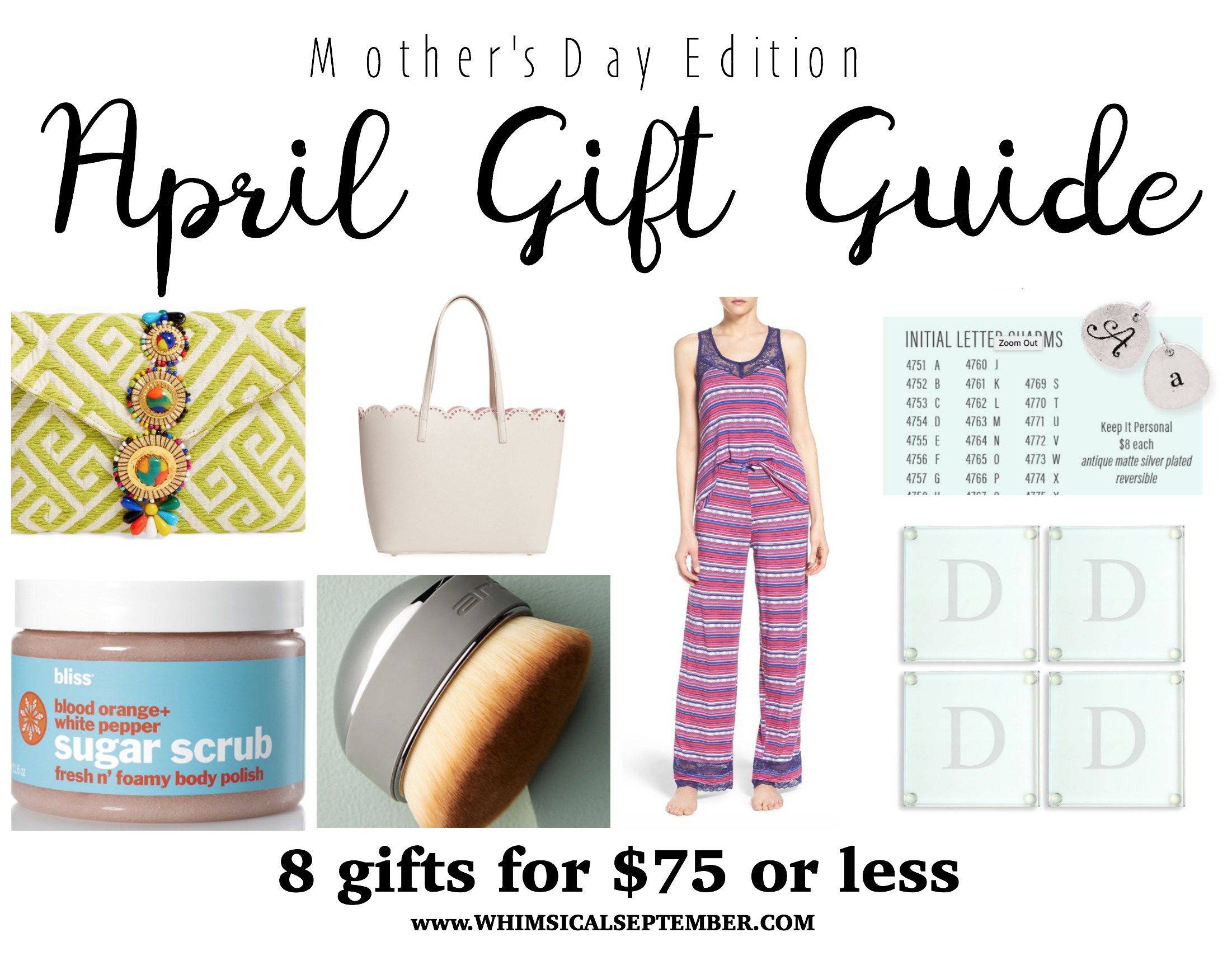 April Gift Guide: 8 Gifts for $75 or Less for Mother’s Day - Whimsical ...